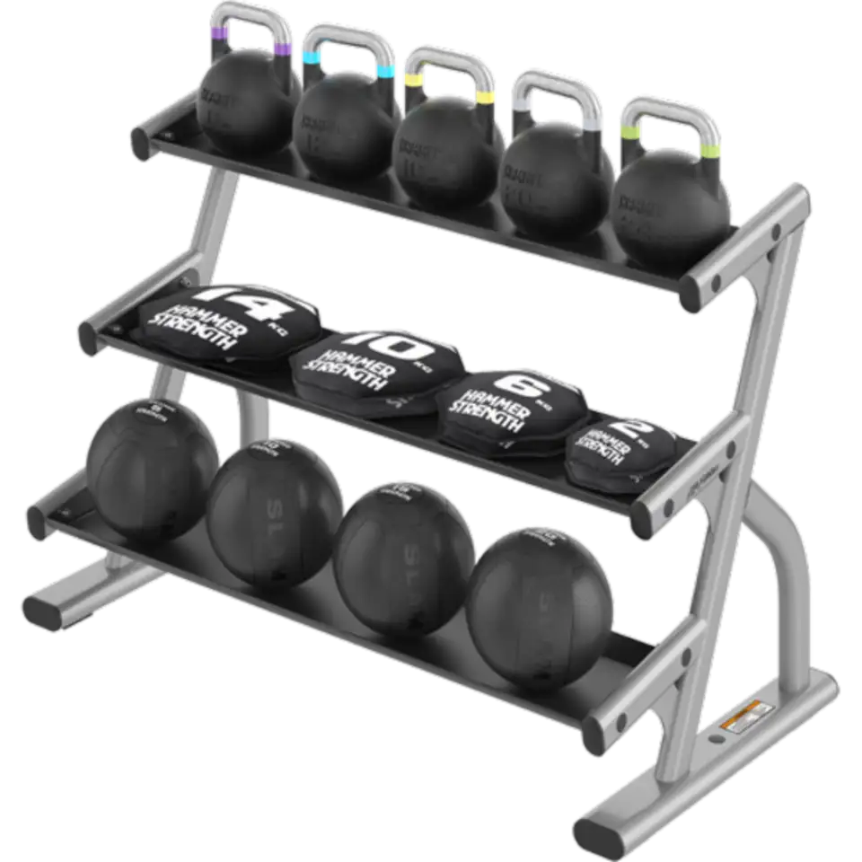 Life Fitness Three-Tier Accessory Rack - LifeFitness Canada